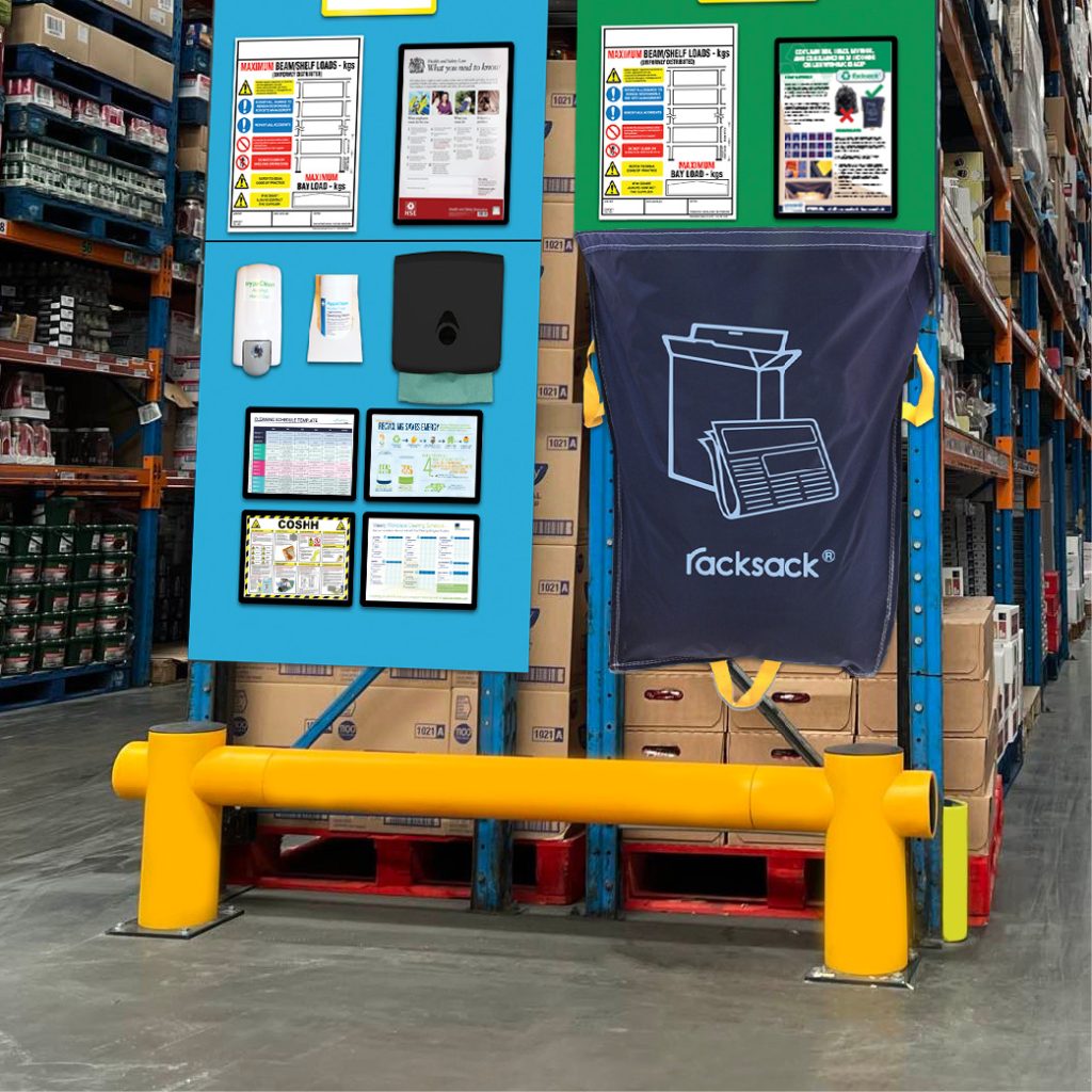 End of Aisle Single Rail Barrier - Rack Group