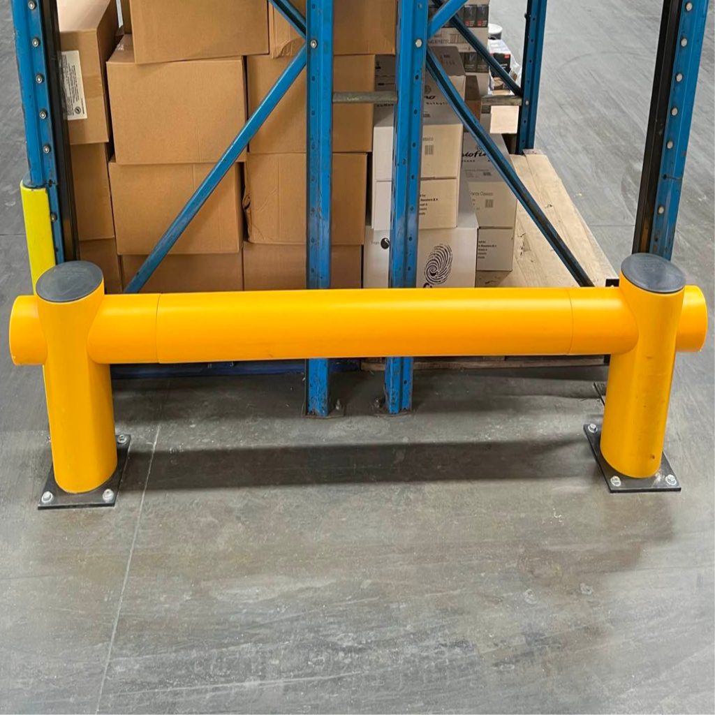 End of Aisle Single Rail Barrier - Rack Group