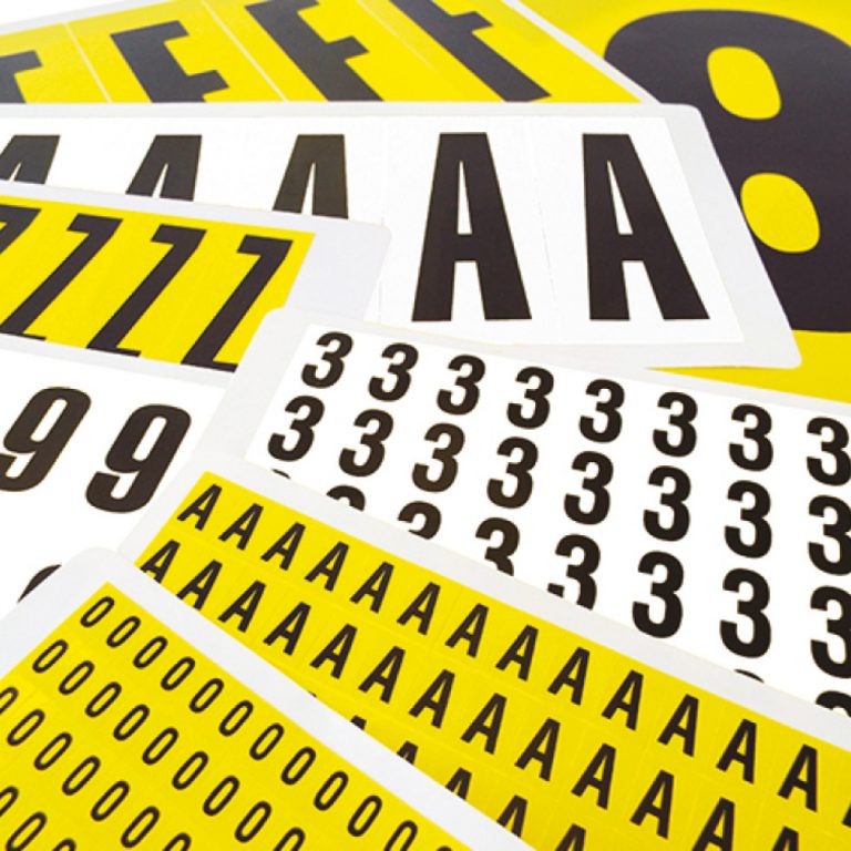 Individual Self-Adhesive Numbers & Letters - Beaverswood